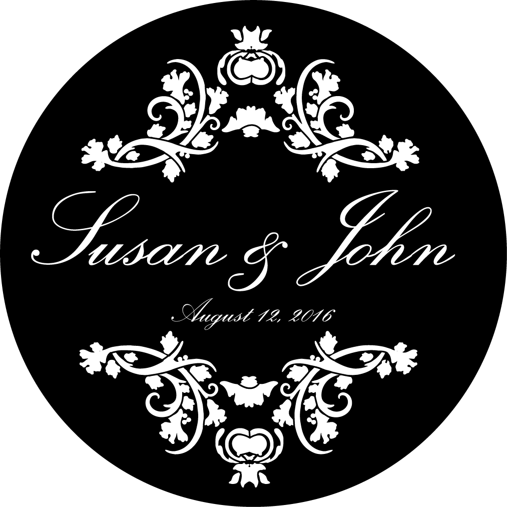 10954 - WEDDING GOBO- Custom Gobo