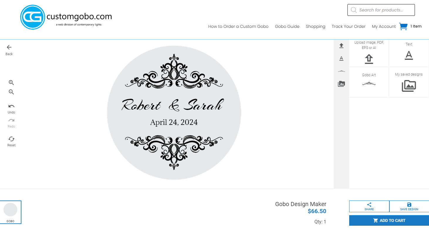 CustomGobo.com - Your Source For All Things Custom Gobos